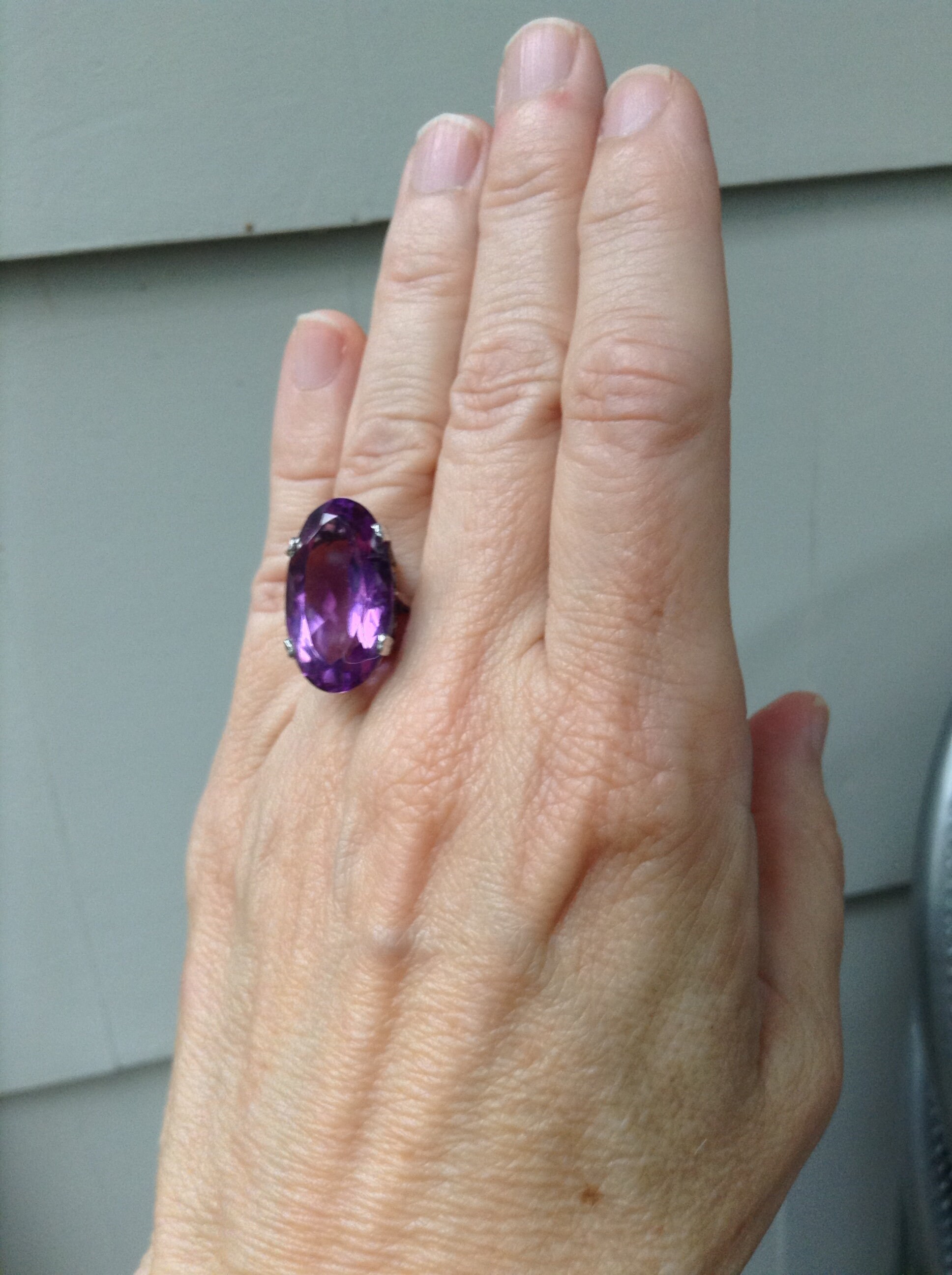 Art Deco Sterling Silver Paste Ring - Etsy