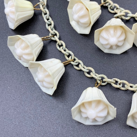 Antique 1930's Celluloid Necklace Bracelet Set - Gem