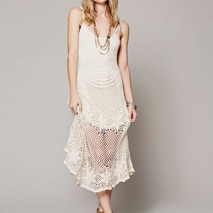 CROCHET FASHION TRENDS - Exclusive White Crochet Summer Dress - Made to ...