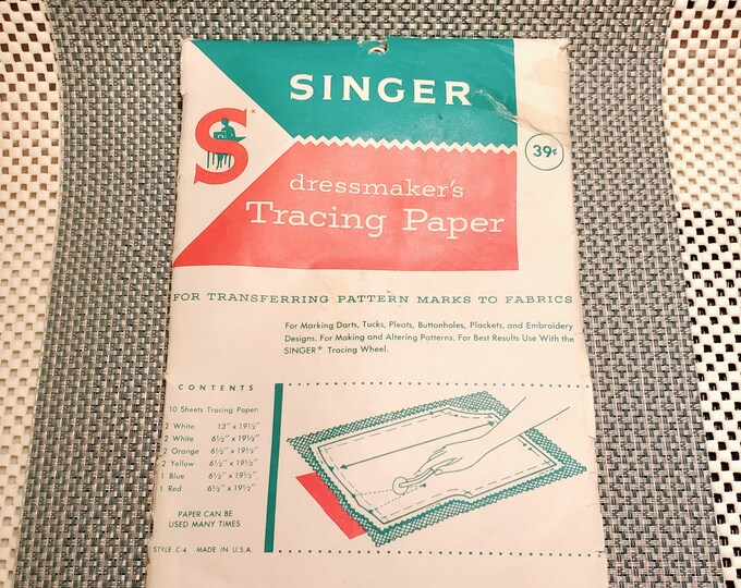 Vintage Singer Tracing Paper - Etsy