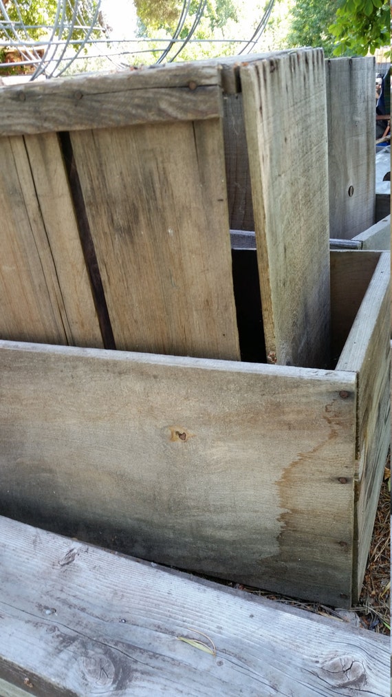 Weathered Wooden Apple Box Crates | Etsy