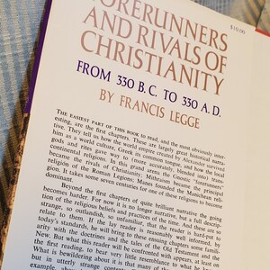 Books, 60s, Forerunners and Rivals of Christianity, Legge - Etsy