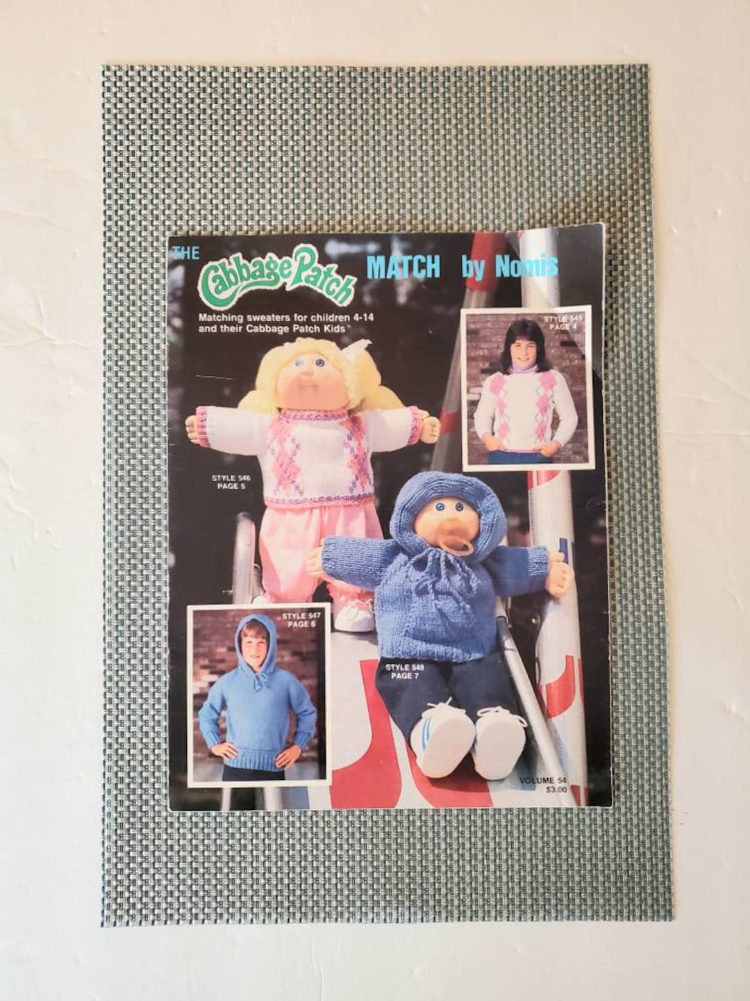 80s, Cabbage Patch Sweater Pattern - Etsy
