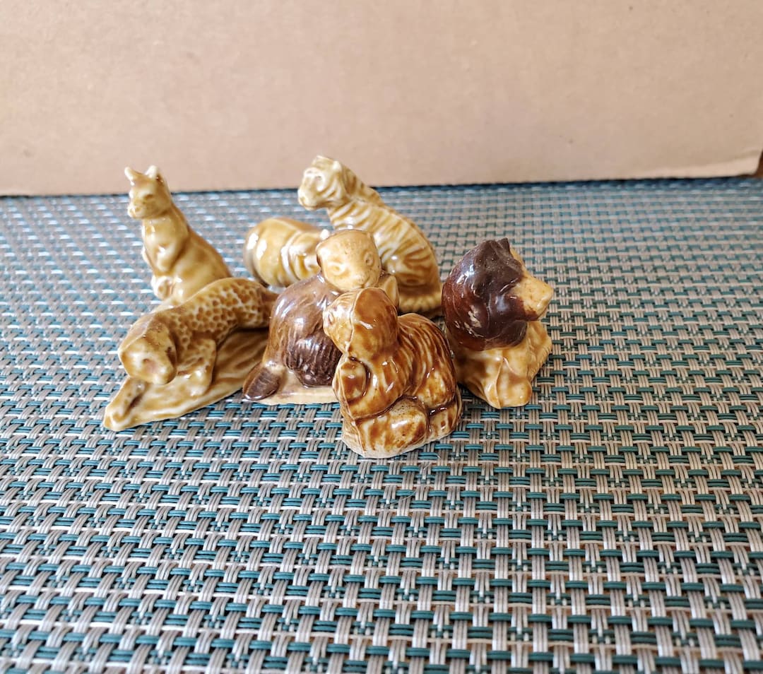 Rose Tea Figurines Ceramic Animals - Etsy