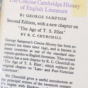 Books, 60s, Cambridge History of English Literature - Etsy