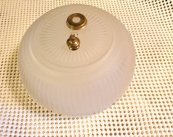 Vintage Round Art Deco Replacement Ceiling Light Glass Shade, Antique ...