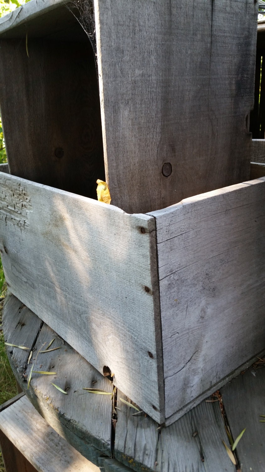 Weathered Wooden Apple Box Crates - Etsy