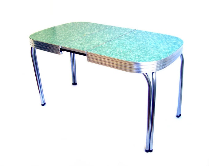 Vintage Formica Table Mint Green Formica Dinette 1950s Formica Table ...