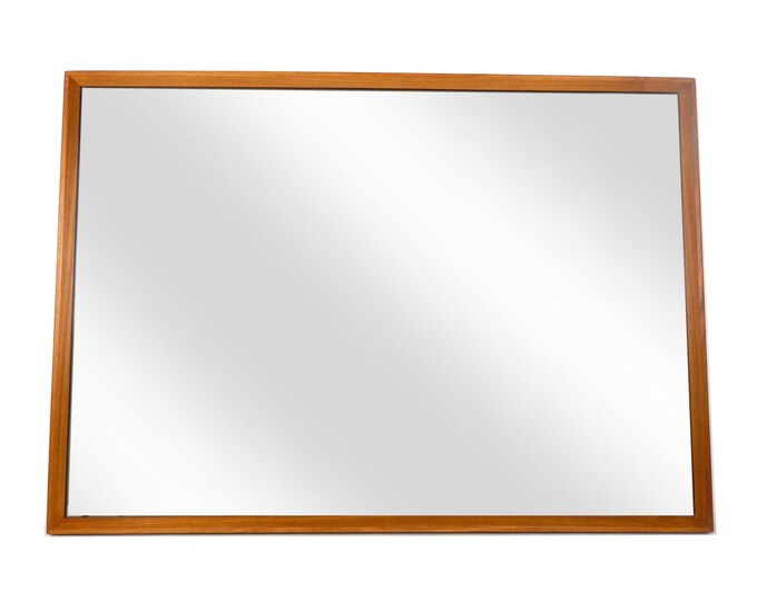 Mid Century Modern Teak Wall Mirror Vertical Horizontal Mirror - Etsy