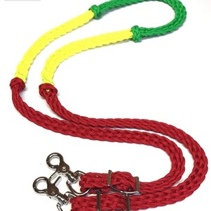 Lesson Reins, Color Coded Reins, Riding Lesson Reins in Yellow, Green ...