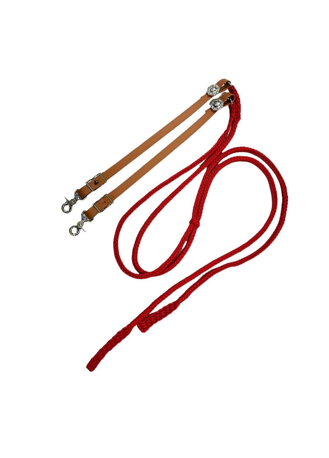 Split Reins Round Braided Reins in Custom Colors Made From - Etsy