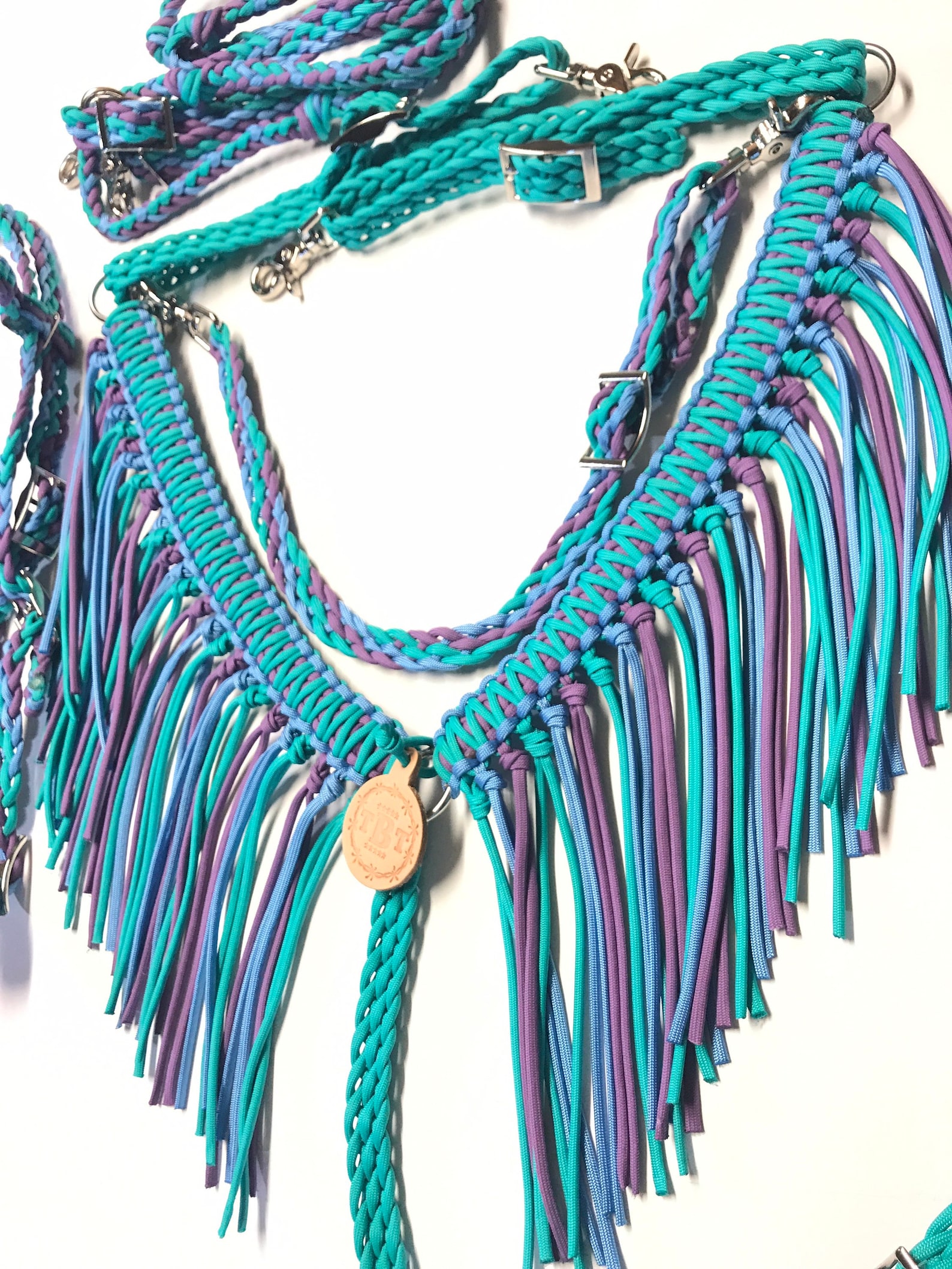 Custom Fringe Tack Set, Fringe Breast Collar, Paracord Horse Tack ...