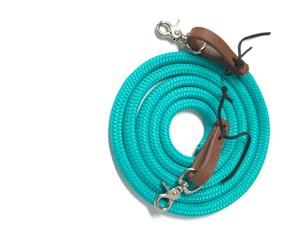 Yacht Rope Reins, Teal Reins, Rope Reins, Water Loops, Endurance Reins ...