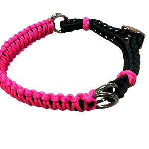 Side Pull Hackamore Hot Pink and Black Mini to Draft Size ...black OR ...