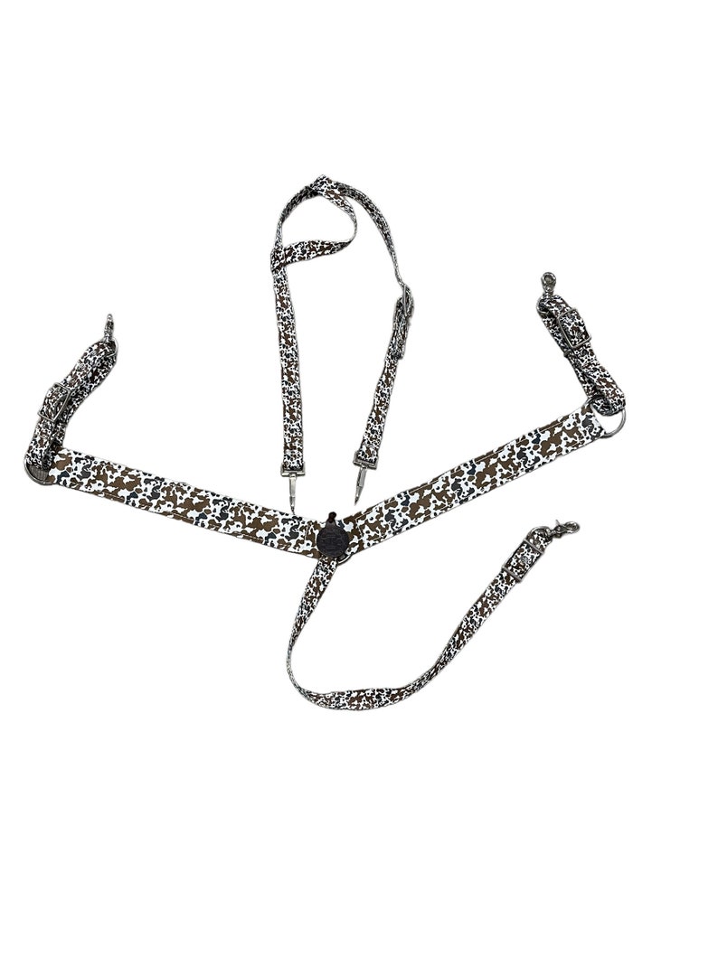 Cow Print Horse Tack Set Breast Collar and One Ear Headstall - Etsy
