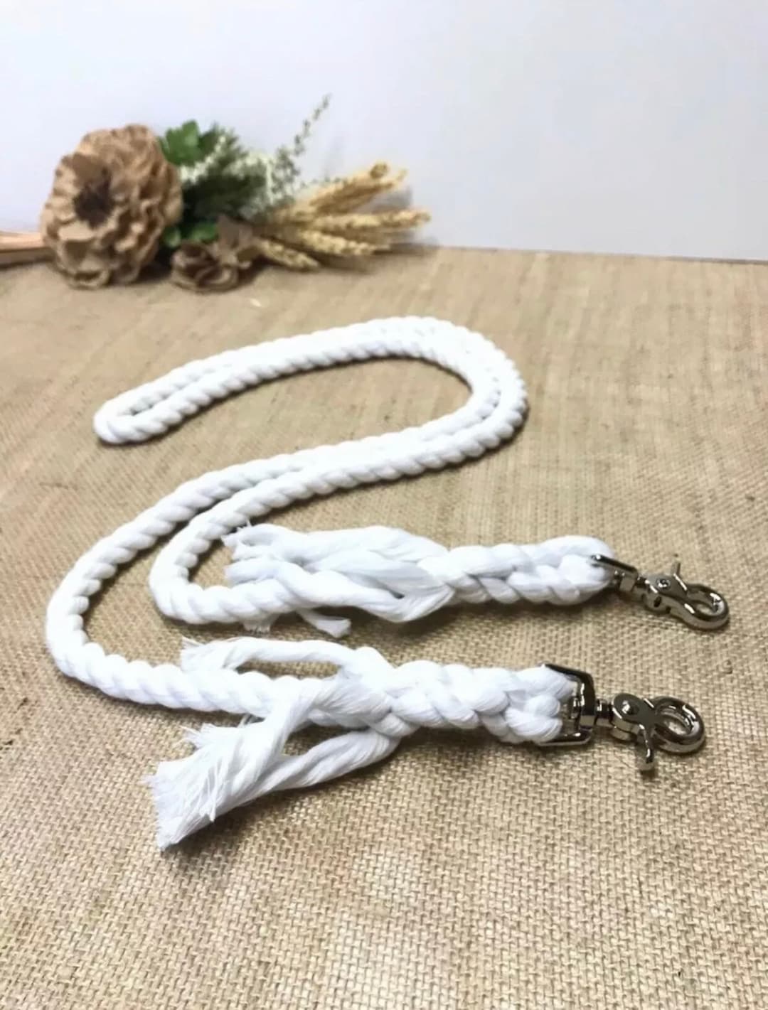 White Cotton Rein, White Horse Tack, Cotton Rein, Twisted Cotton, Reins ...