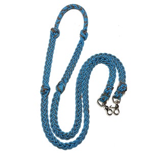 Custom Reins, Barrel Reins, Knotted Barrel Reins, Blue Reins, Paracord ...