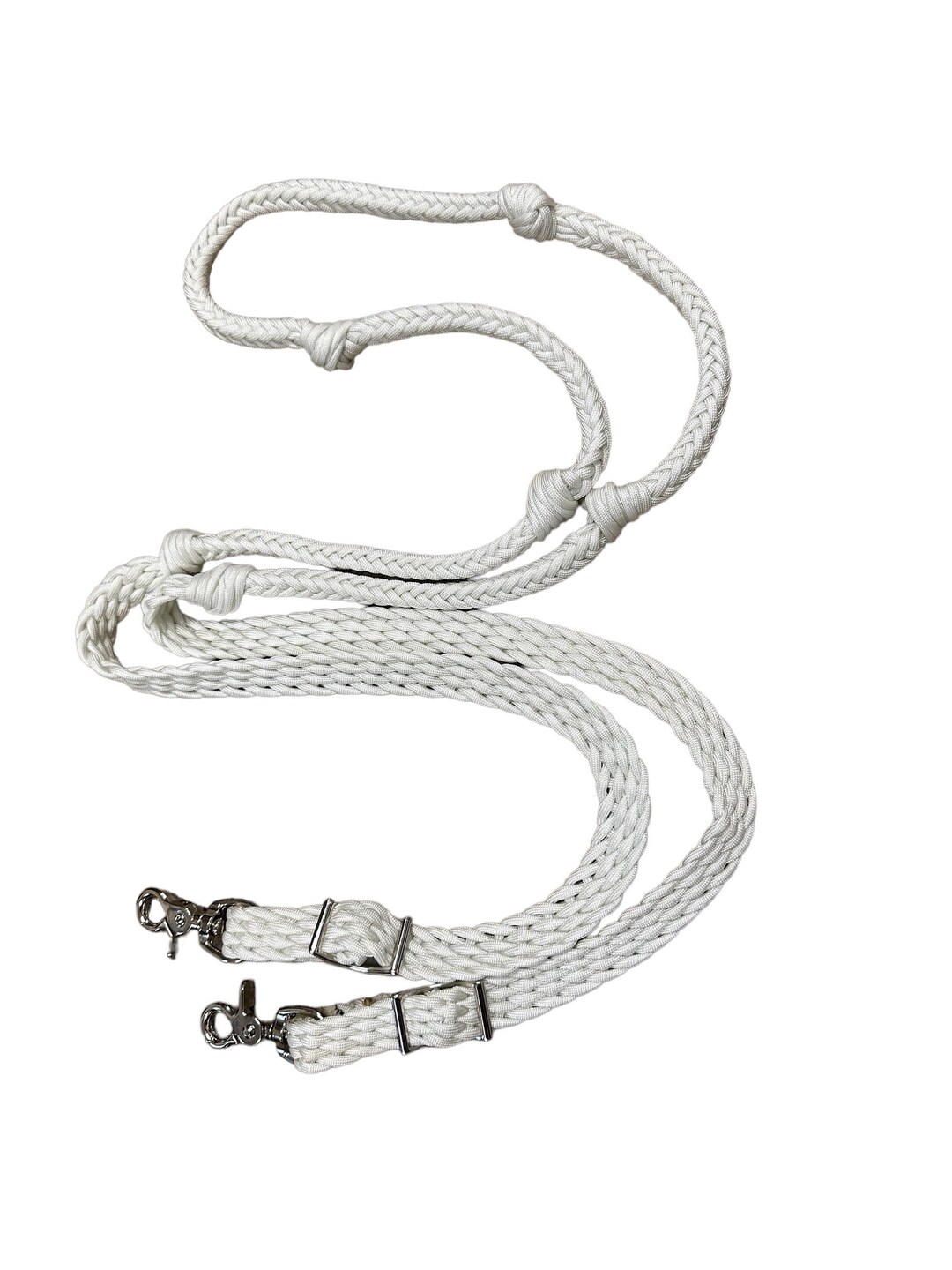 White Reins, Barrel Reins With Knots, Reins, Paracord Reins, Custom ...
