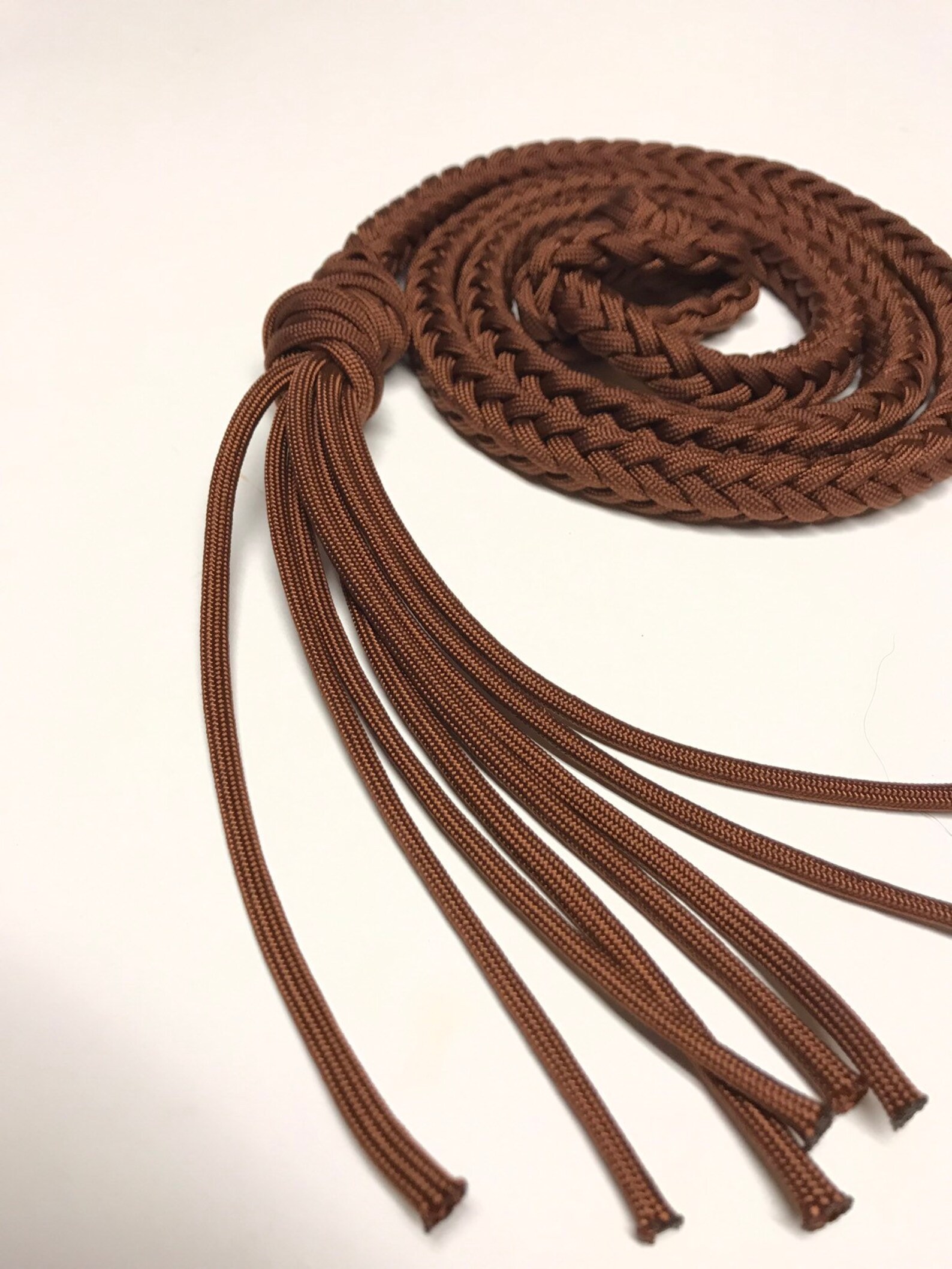 Over and Under Whip Chocolate Brown Barrel Racing Whip | Etsy