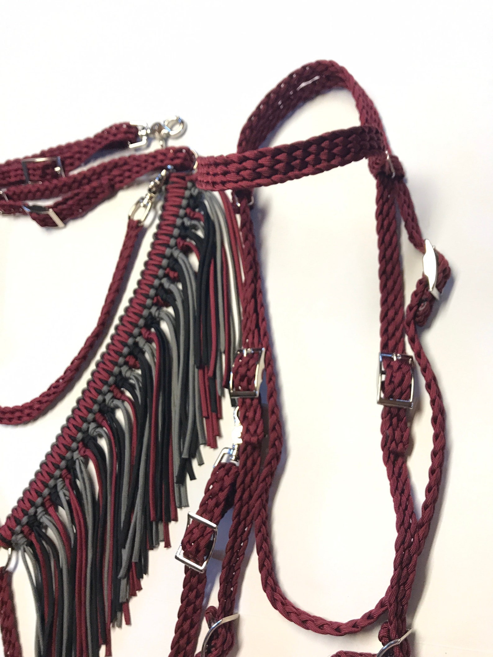 Horse Tack Set....small Pony Cob Horse or Horse Burgundy - Etsy