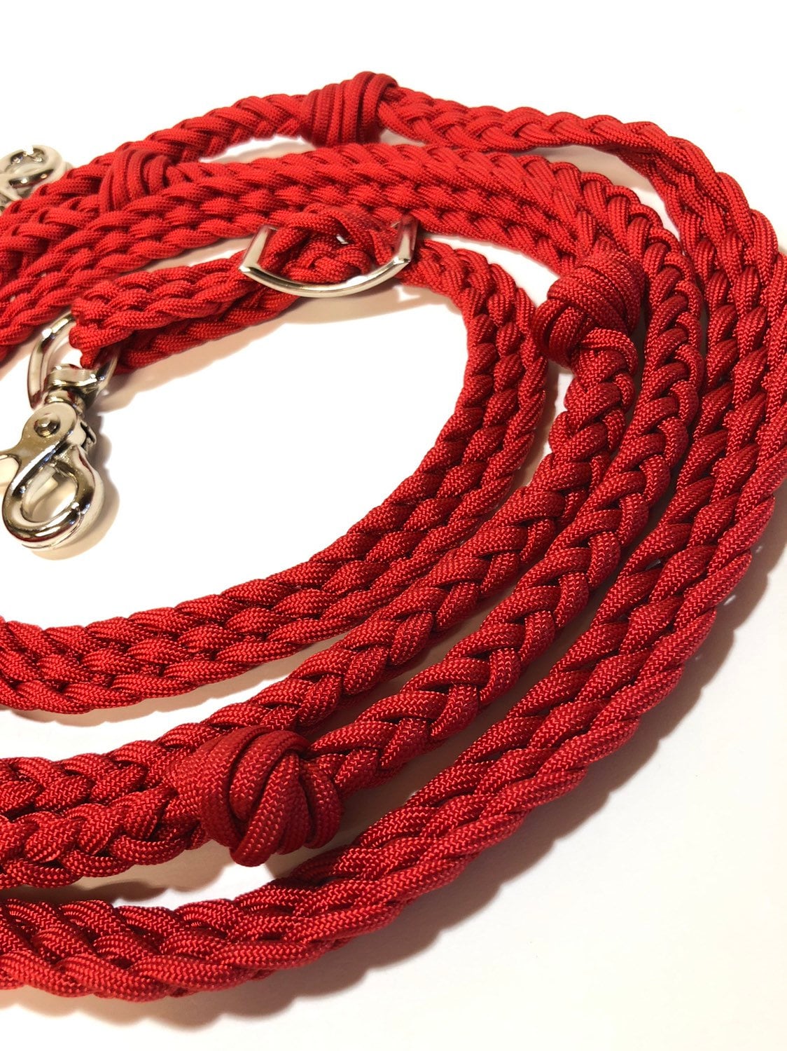 Black & Gray Paracord Barrel Pony Reins Pet Supplies Riding & Farm ...