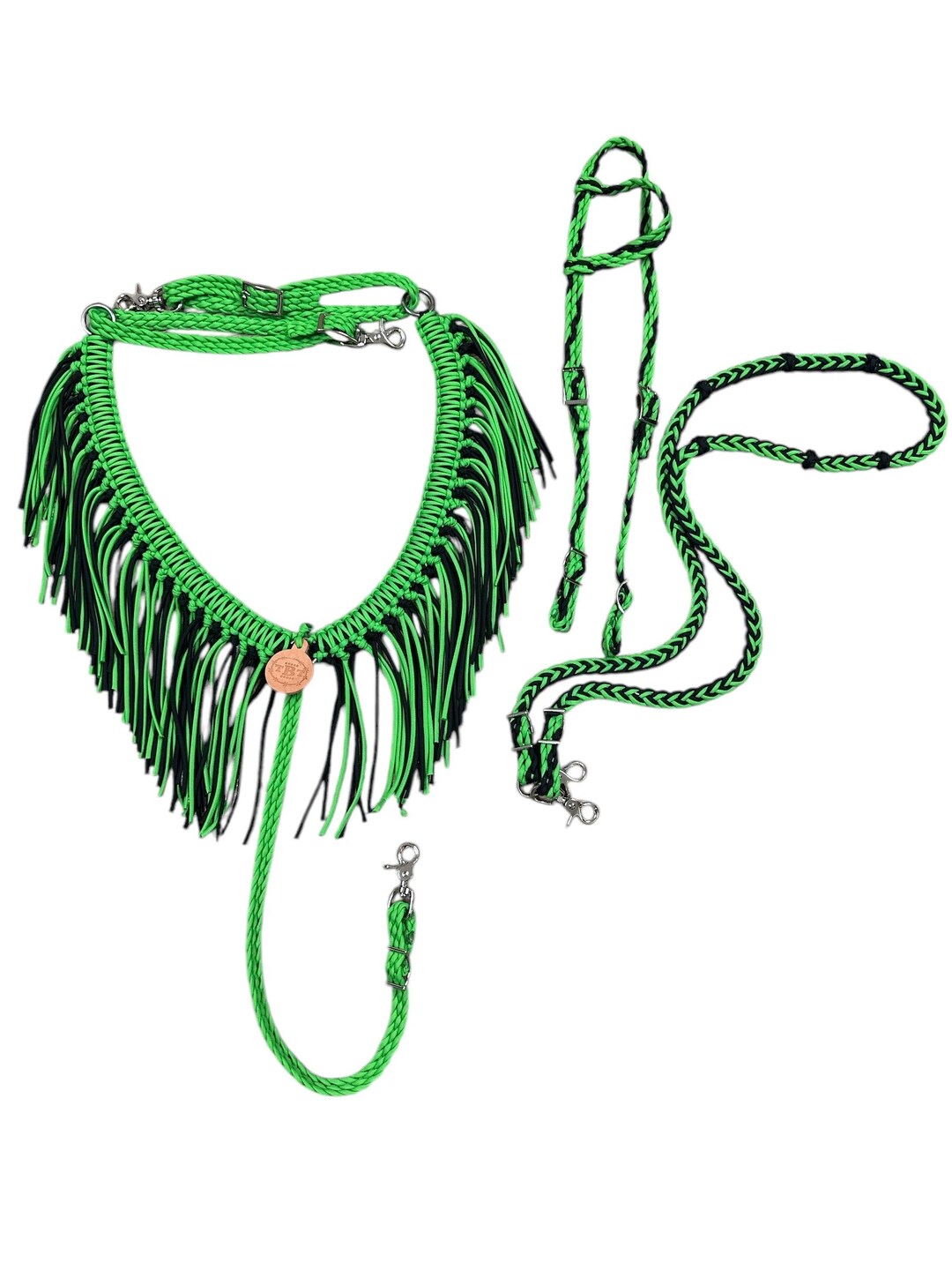 Horse Tack Set Neon Green and Black - Etsy