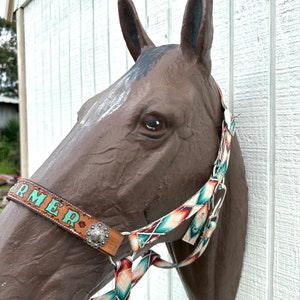 Personalized Aztec Print Horse Halter - Etsy