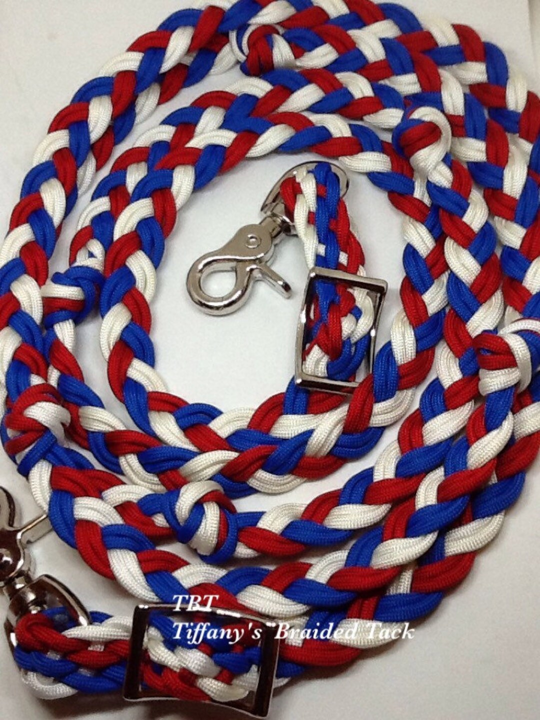 Barrel Reins, Reins, Red White and Blue, Patriotic Tack, Horse Tack ...