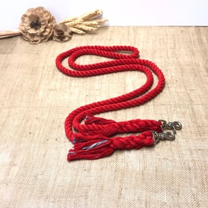 Red Cotton Rein, Red Horse Tack, Cotton Rein, Twisted Cotton, Reins ...