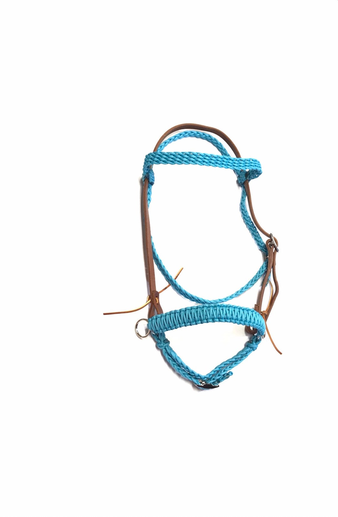 Bitless Bridle Leather and Paracord...also a Horse Bridle for Bit - Etsy