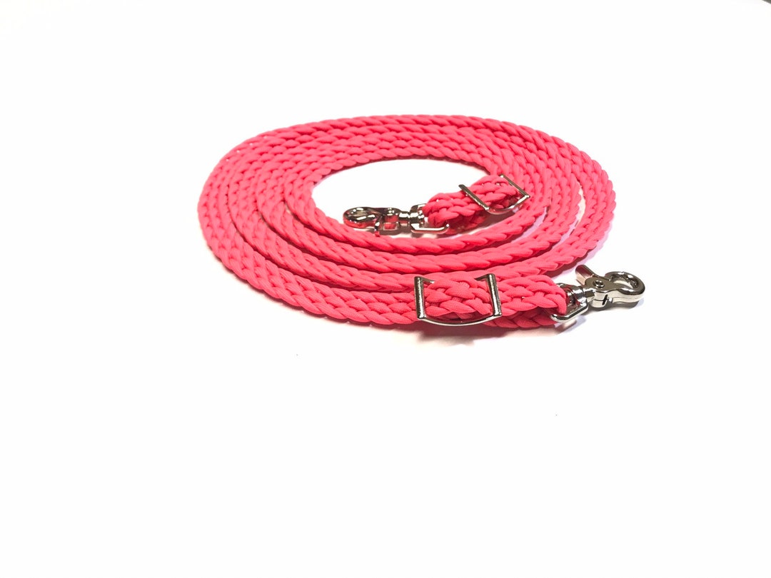 Pink Rein, Salmon Rein, Draft Rein, Paracord Reins, Think Pink Rein ...