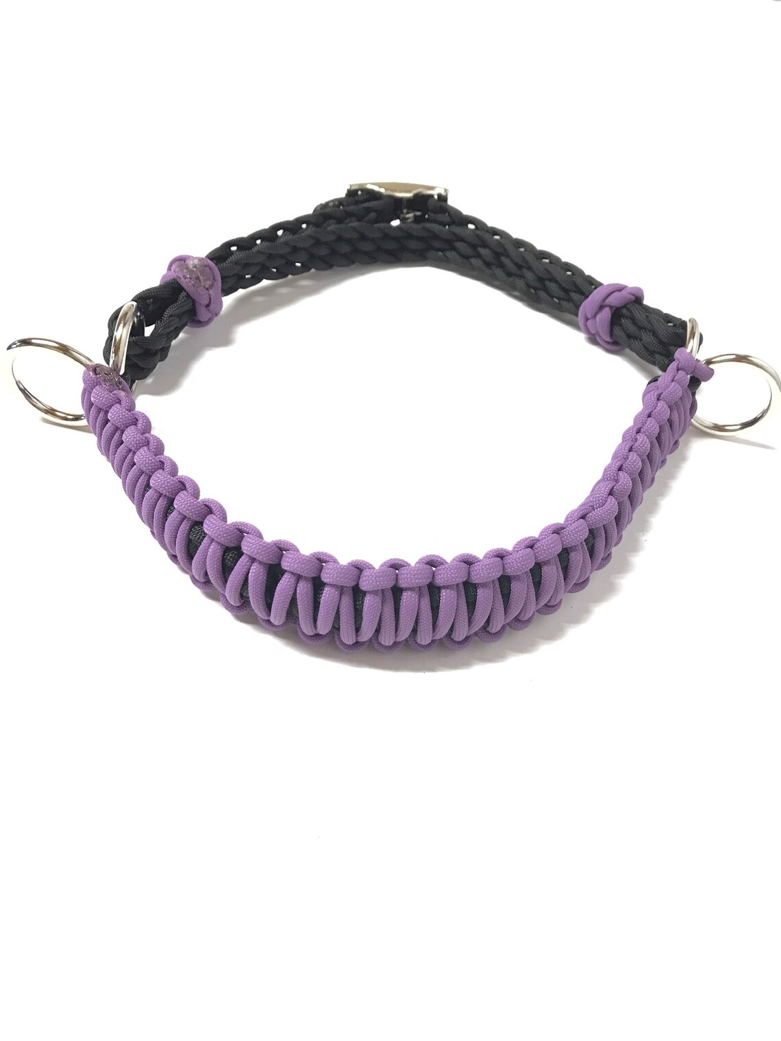 Braided Noseband Side Pull Hackamore Bitless Bridle Attachment Lilac