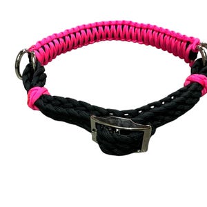 Side Pull Hackamore Hot Pink and Black Mini to Draft Size ...black OR ...