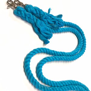 Neon Turquoise Cotton Rein, Aqua Rein - Etsy