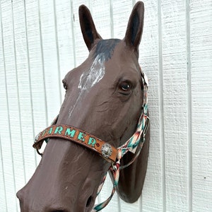 Personalized Aztec Print Horse Halter - Etsy