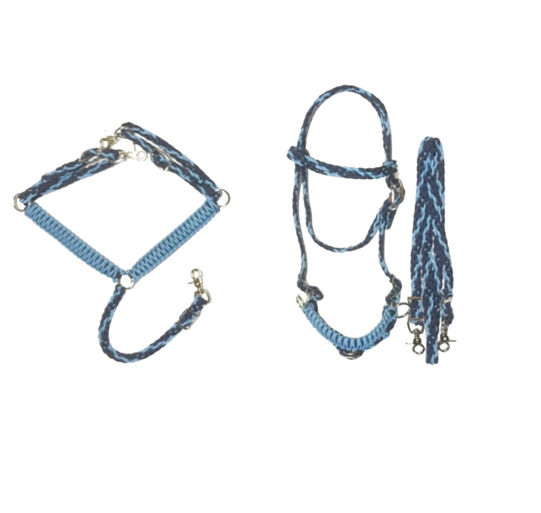 Pony Tack Set.... Full Bridle ,side Pull, 5' Reins,and Pony Breast ...