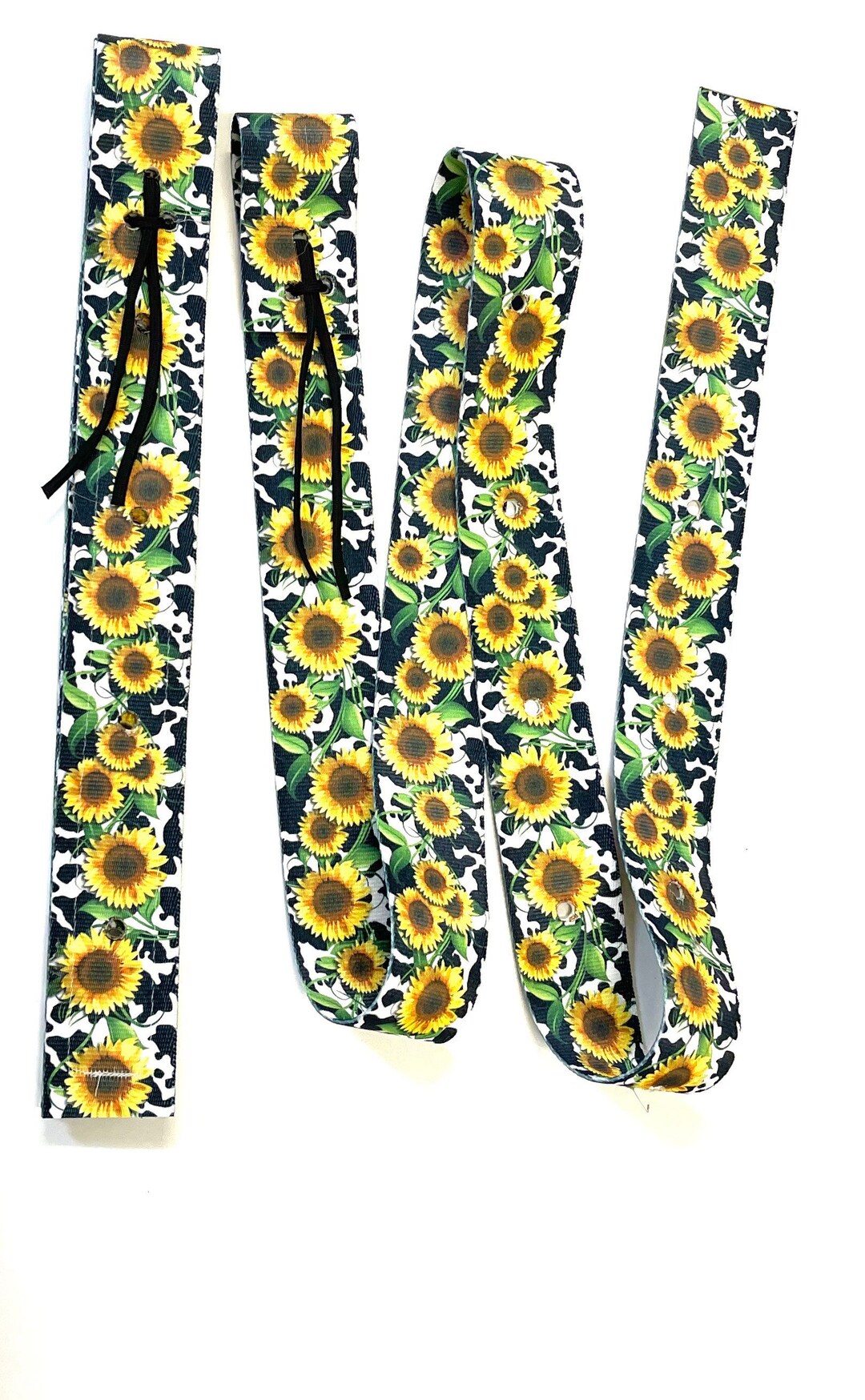 Sunflower Cow Cinch Strap, Patterned off Billet and Latigo for Western ...