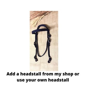 Black Hackamore, Black Side Pull Hackamore With a Whoa, Hackamore, Mini ...