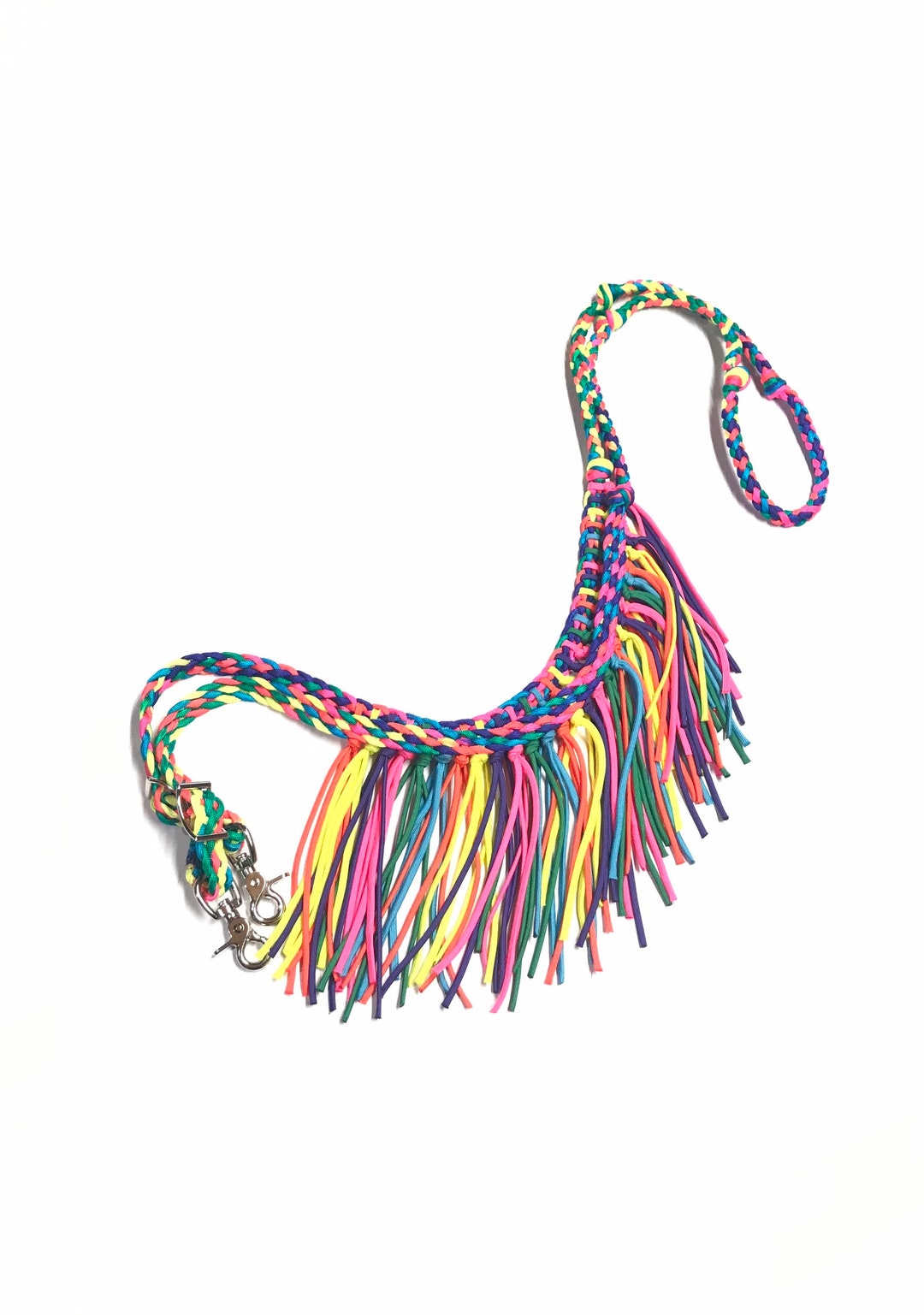 Buy Reins With Fringe Rainbow Fringe Reins Horse Tack Barrel Online in ...