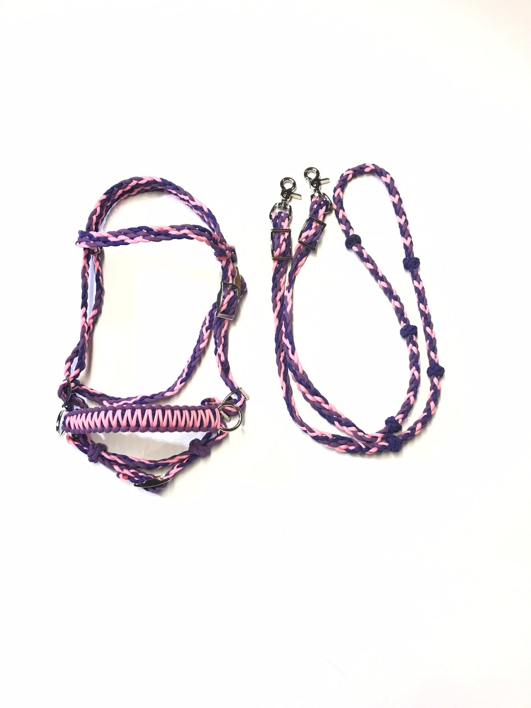Pony Bitless Bridle, Light Pink, Lilac, and Purple Pony Bitless Bridle ...