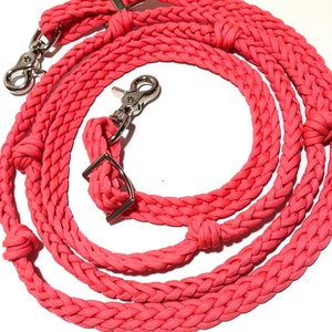 Barrel Racing Tack, Salmon Pink Reins - Etsy