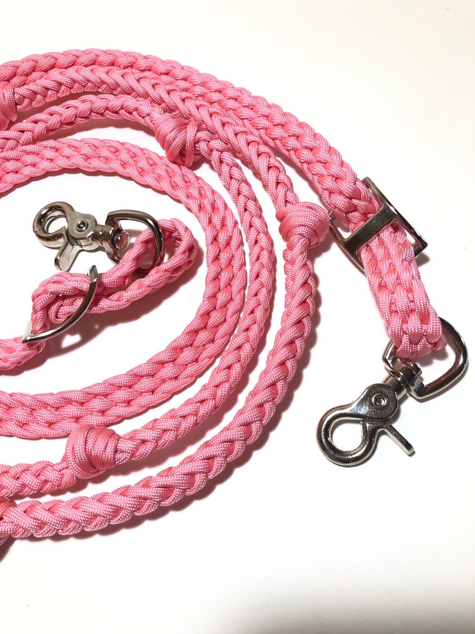 Pink Reins Barrel Reins With Grip Knots | Etsy
