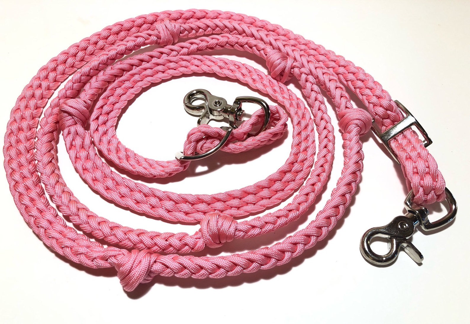 Pink Reins Barrel Reins With Grip Knots | Etsy