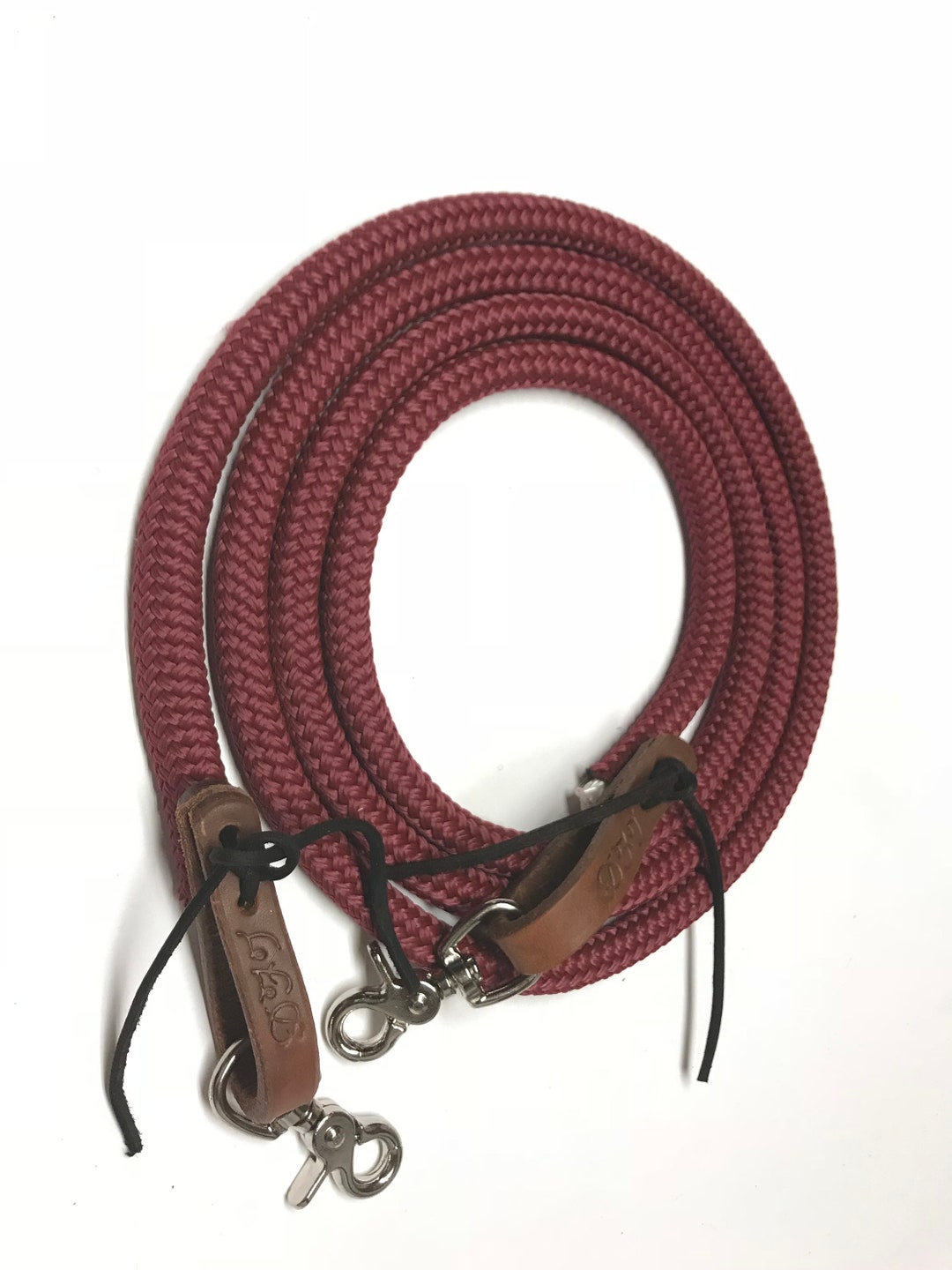 Yacht Rope Reins, Burgundy Reins, Horse Tack, Yacht Rope Reins, Loop ...