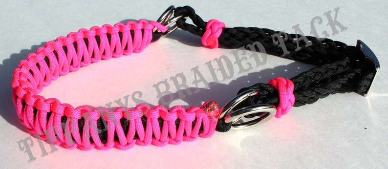 Side Pull Hackamore Hot Pink and Black Mini to Draft Size | Etsy