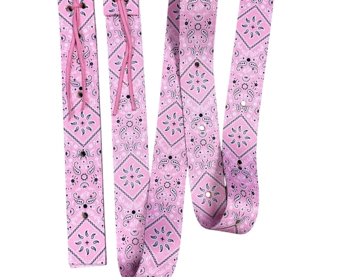 Aztec Cinch Strap Set, Latigo Strap, off Billet Strap, Western Saddle ...