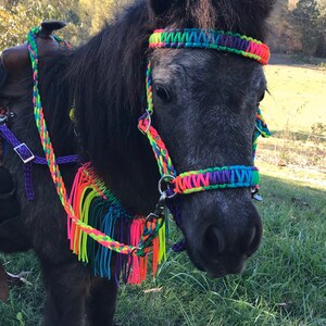 Miniature Horse Tack Set, Pony Tack Set, Rainbow Pony Tack Set, Pony ...