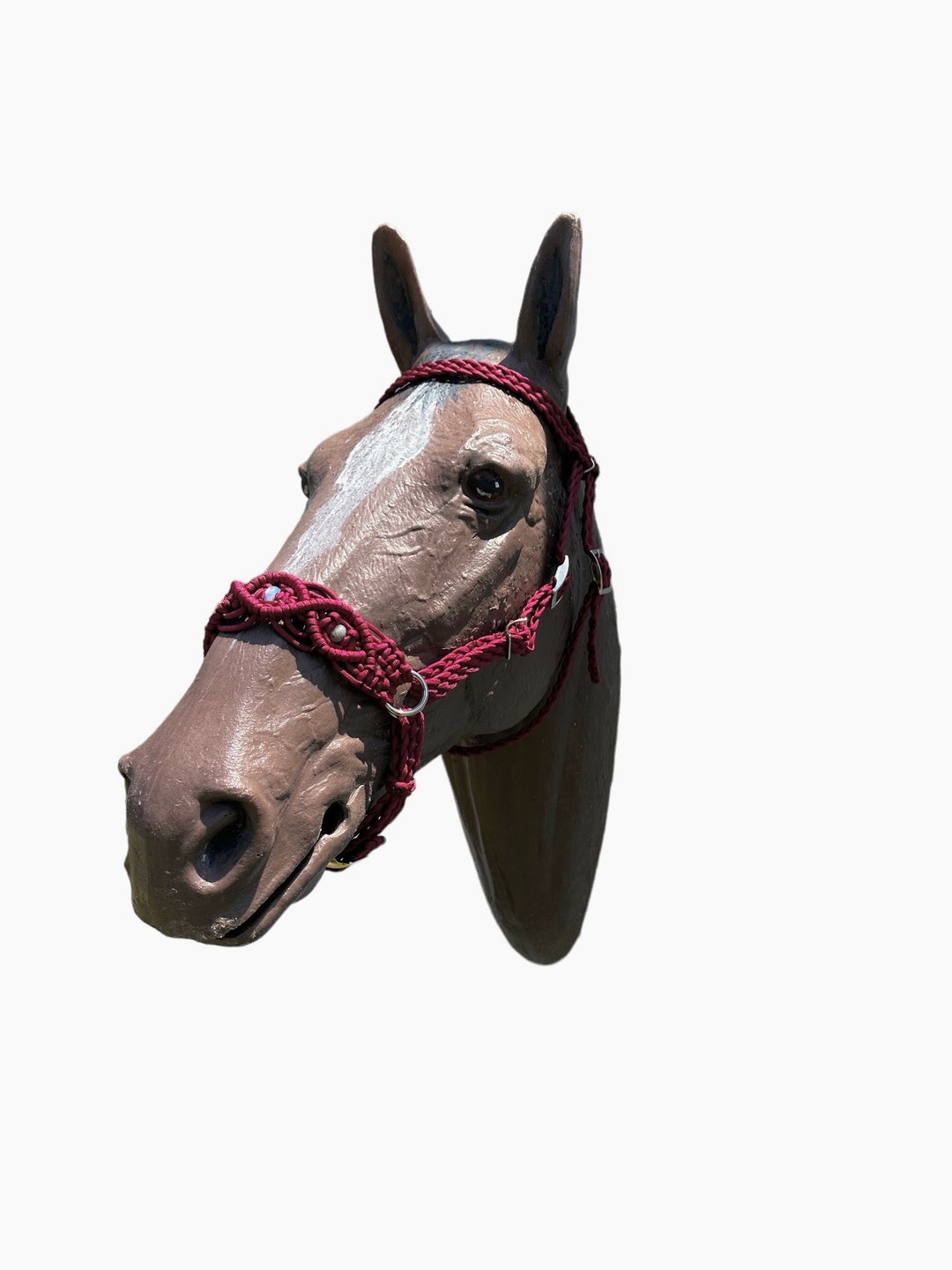 Bitless Bridle, Horse Side Pull Hackamore, Horse Bitless Bridle With a ...