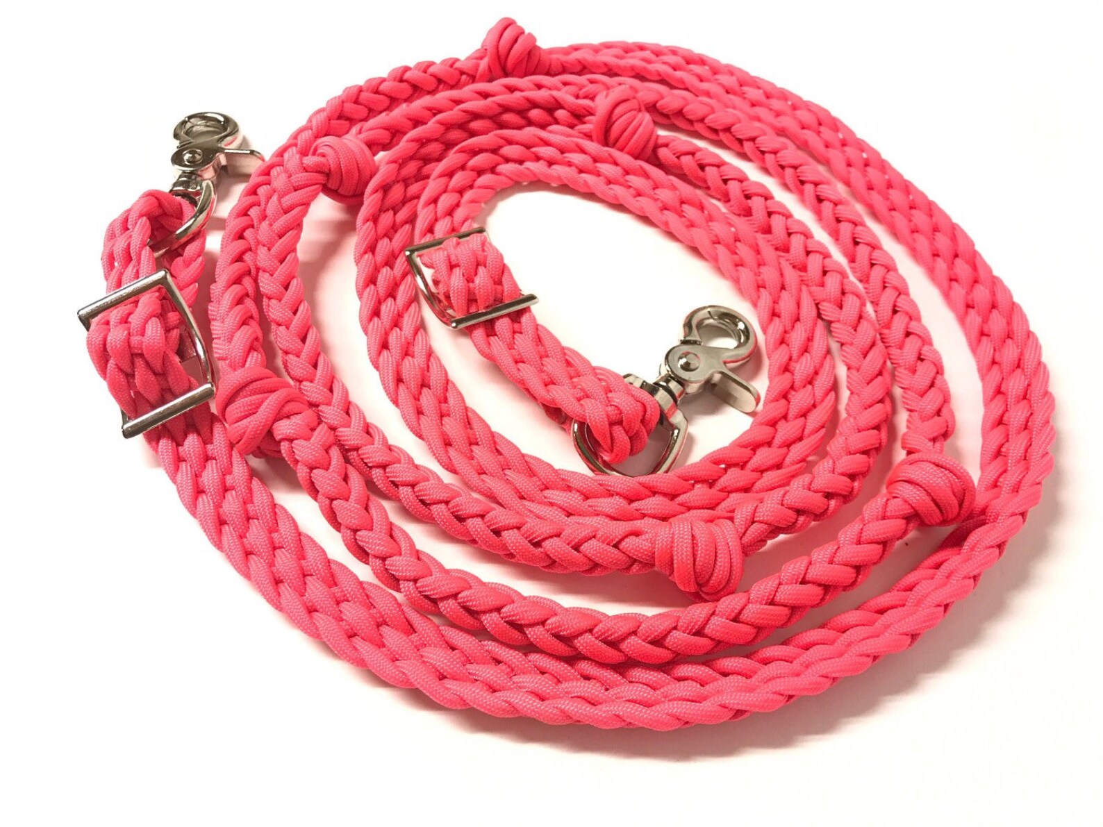 Barrel racing tack salmon pink reins | Etsy