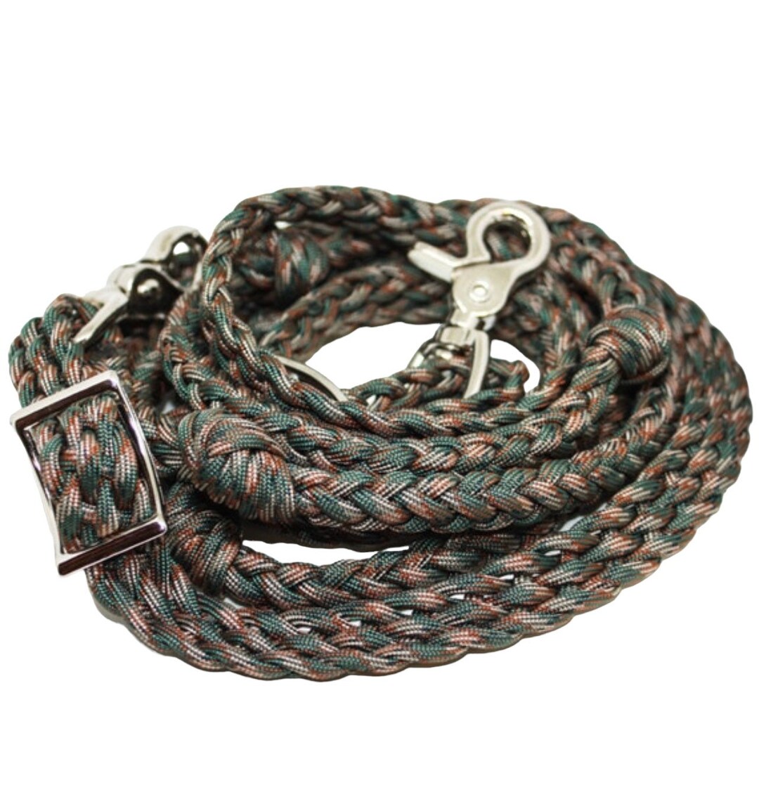 Horse Tack, Western Reins, Barrel Reins , Camo Horse Tack , Paracord ...